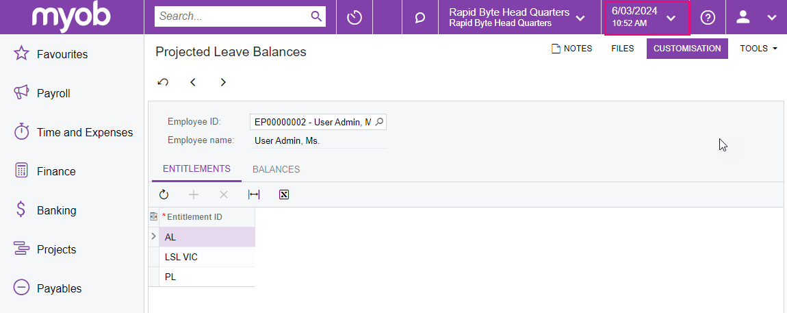 How to fix employee leave balances too low compared to Payroll