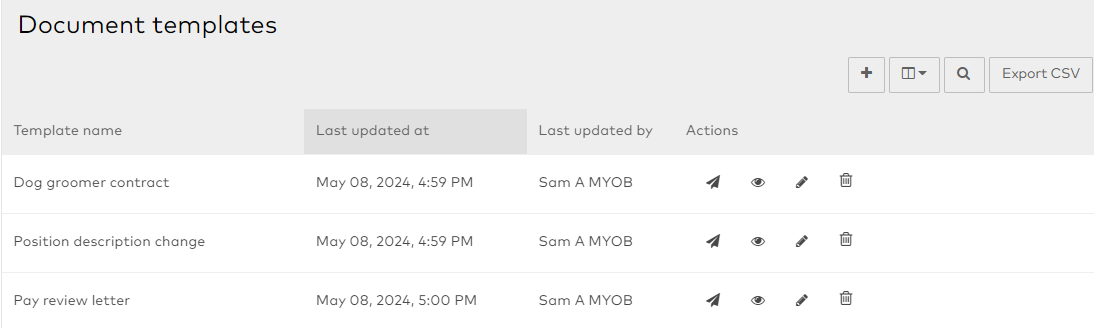 Creating document templates