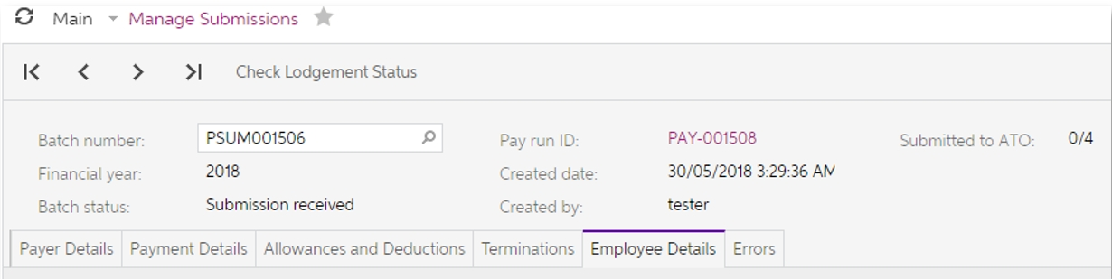 Submitting data via Single Touch Payroll