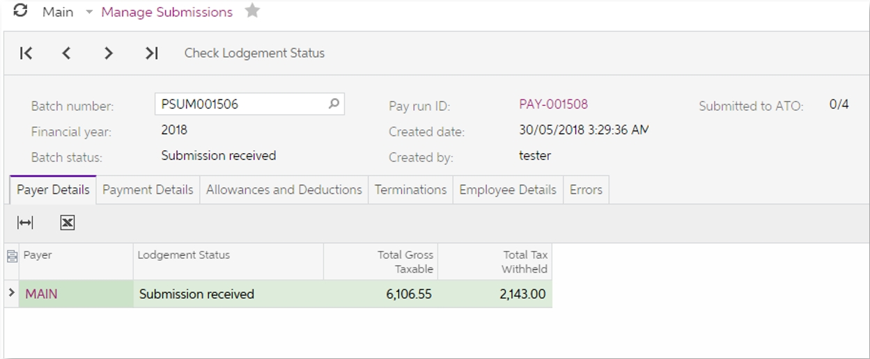 Submitting data via Single Touch Payroll