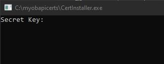 Manually installing an STP security certificate