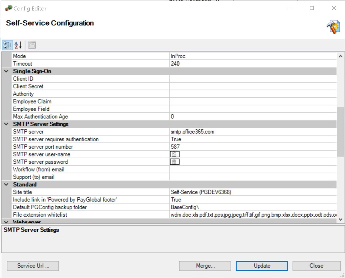 How to check your ESS SMTP configuration