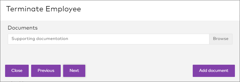 Terminating an employee