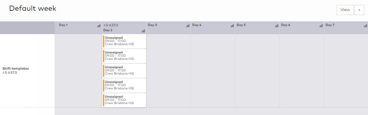 Using Roster Templates