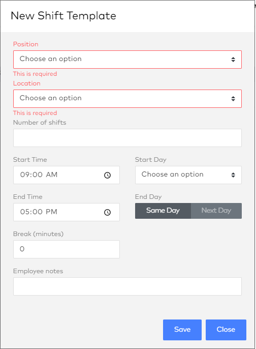 Using Roster Templates