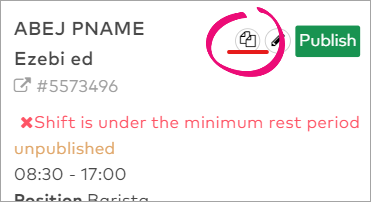 Creating a roster and assigning shifts