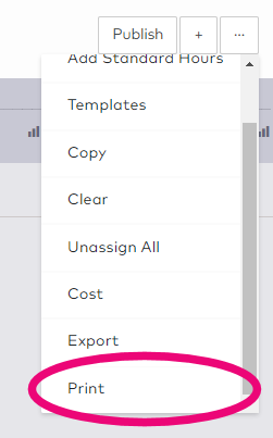 Creating a roster and assigning shifts