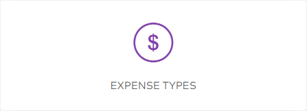 How to set up Expense Types