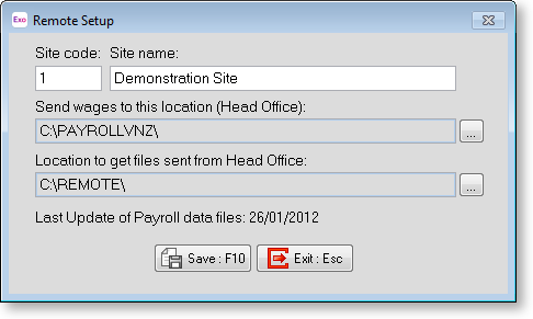 Step One - Set up Import and Export Paths