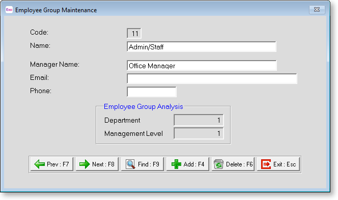 Step Two - Add Employee Groups