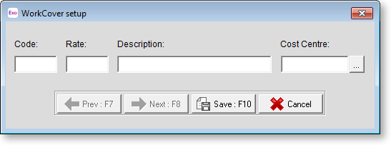 Employee Defaults Setup