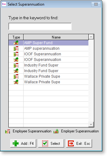 Superannuations