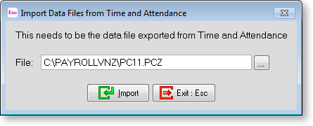 Import or Update Data Files