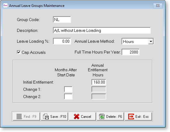 Annual Leave Groups - Old