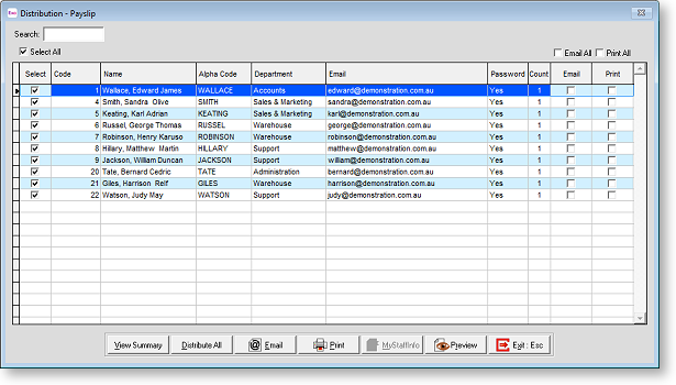 Distributing Reports