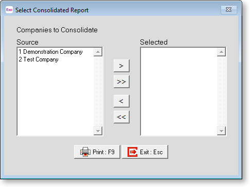 Consolidated Reports