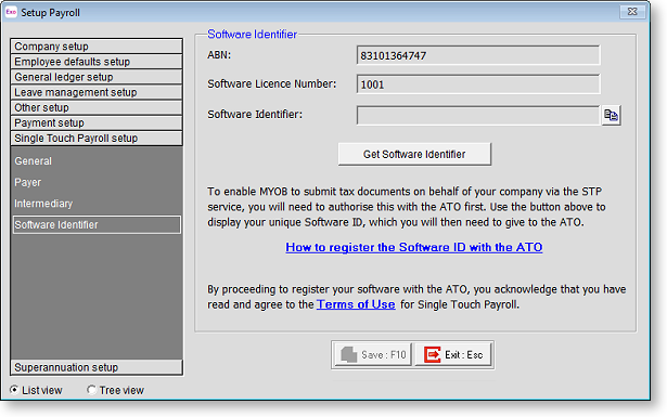 Single Touch Payroll Setup
