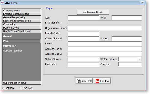 Single Touch Payroll Setup