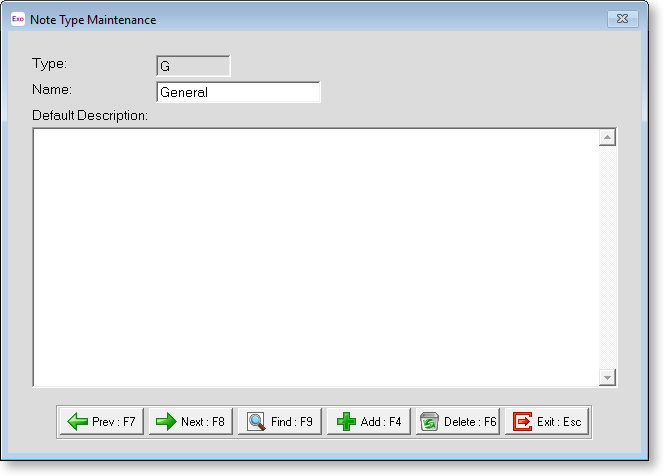 Exo Employee Information Note Types